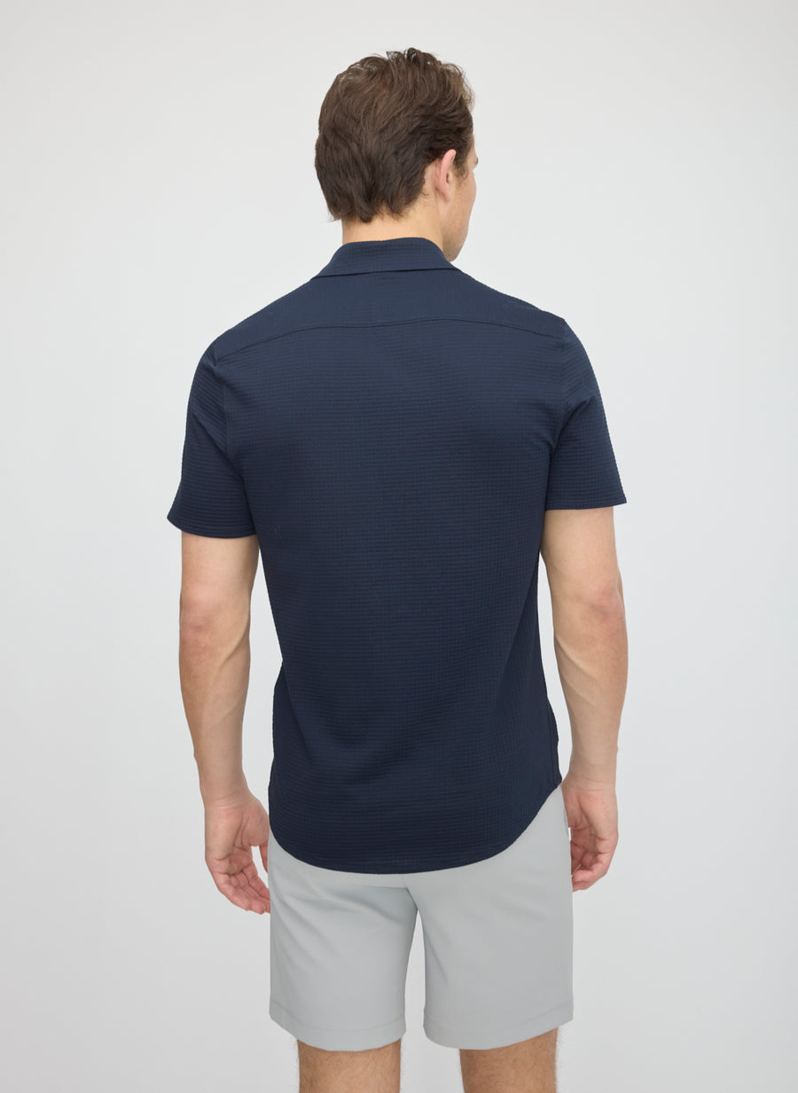City Tech Short Sleeve Textured Shirt | Kit and Ace