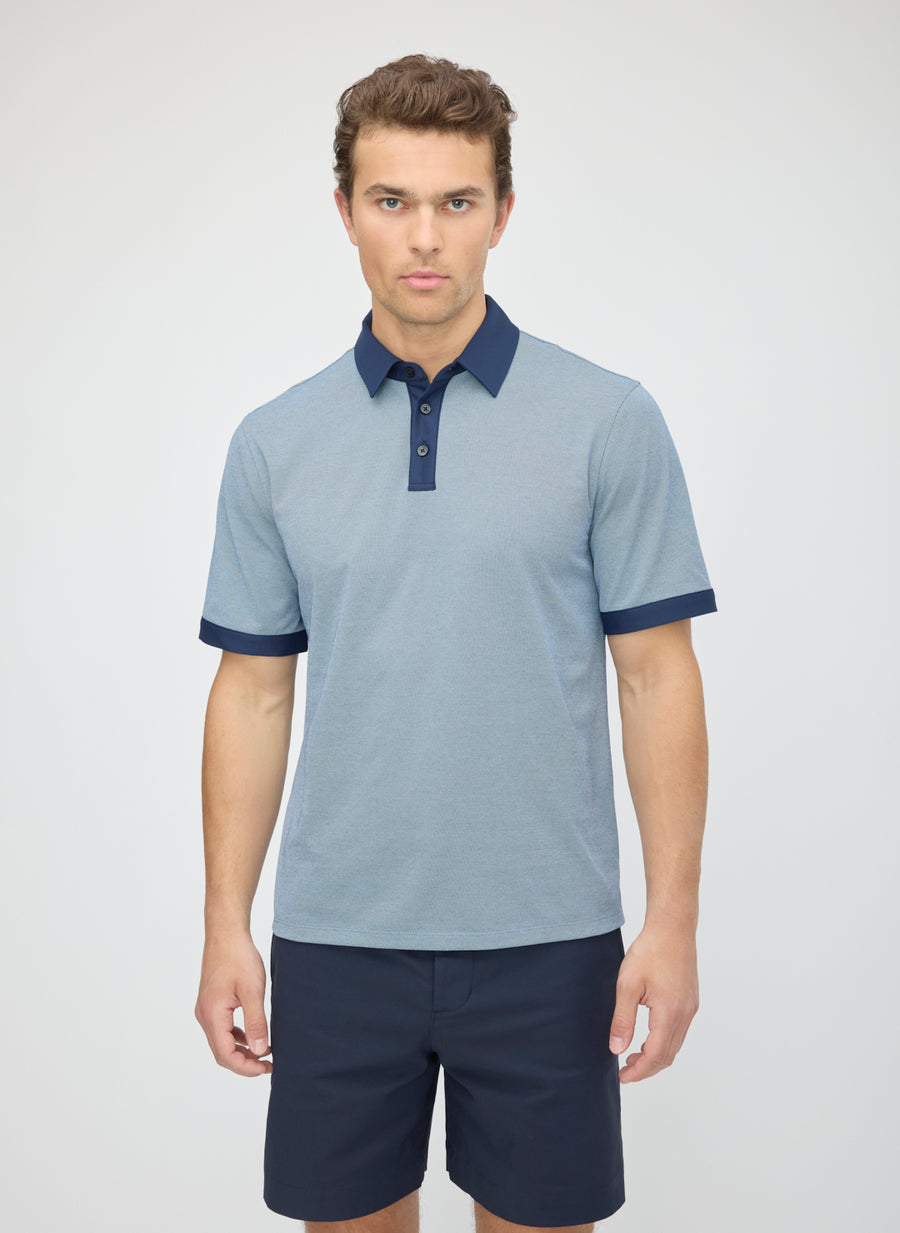 City Tech Short Sleeve Birdseye Polo | Kit and Ace